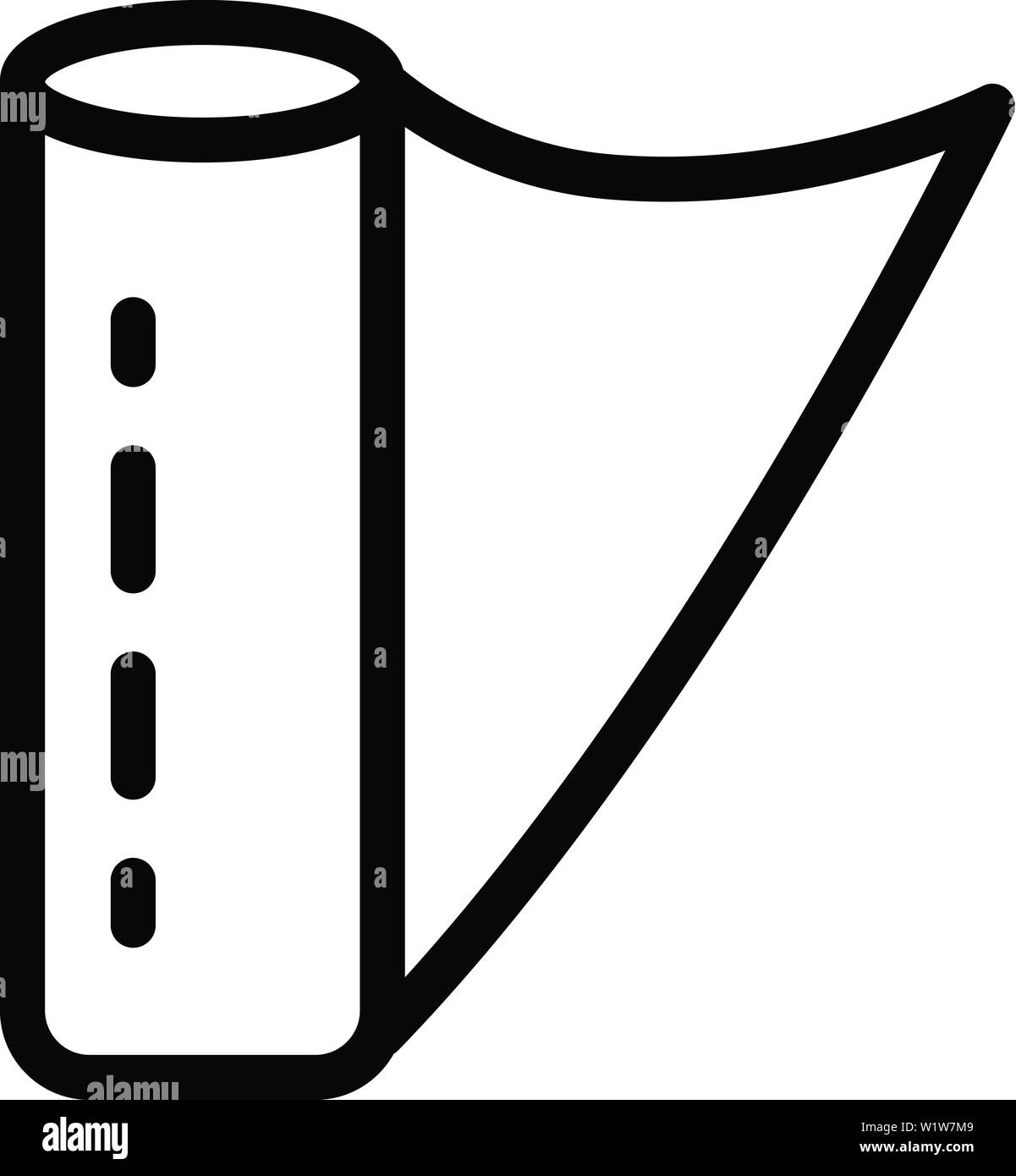 Fabric roll icon, outline style Stock Vector Image & Art - Alamy