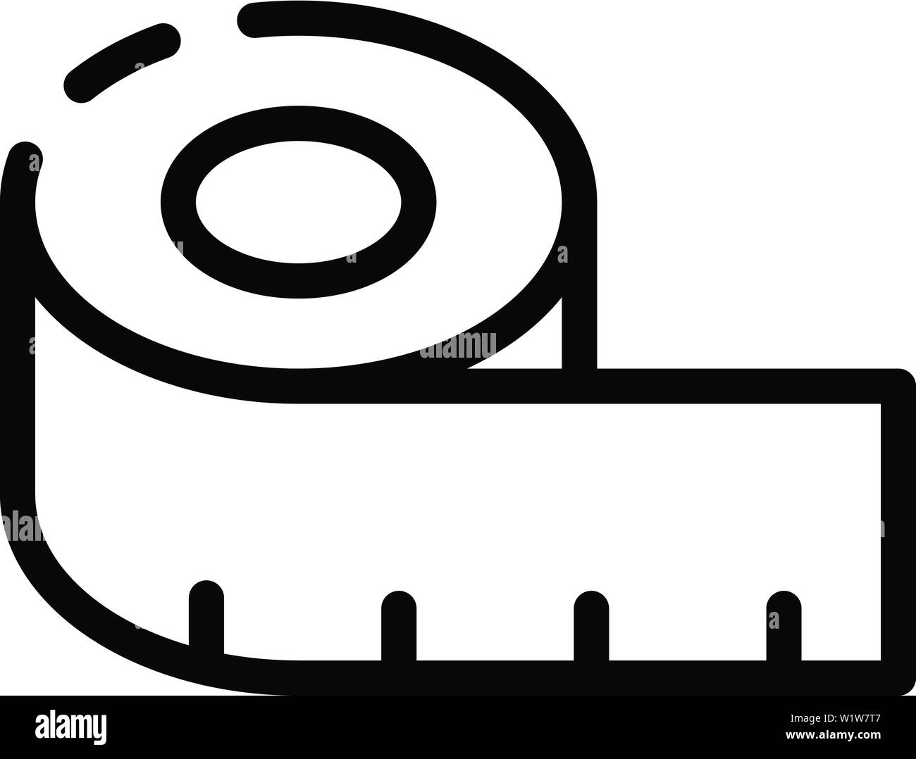 Tailor measuring tape icon, outline style Stock Vector Image & Art - Alamy