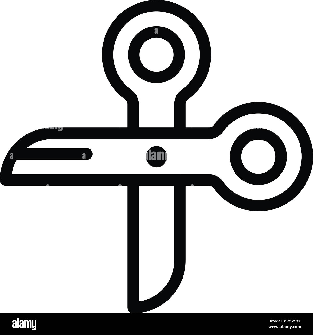 Thread scissors cutout Stock Vector Images - Alamy