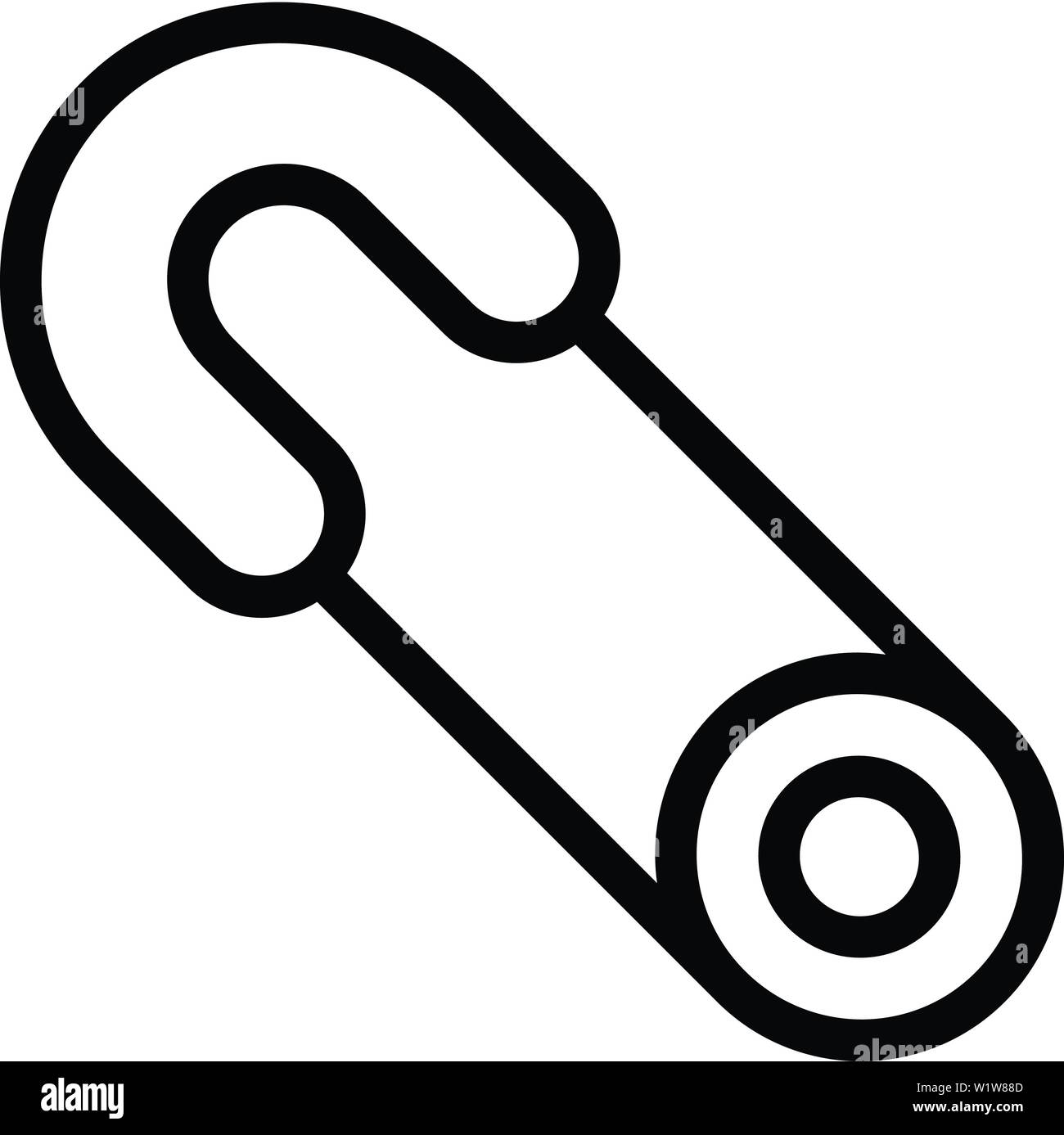 Metal sewing pin icon, outline style Stock Vector Image & Art - Alamy