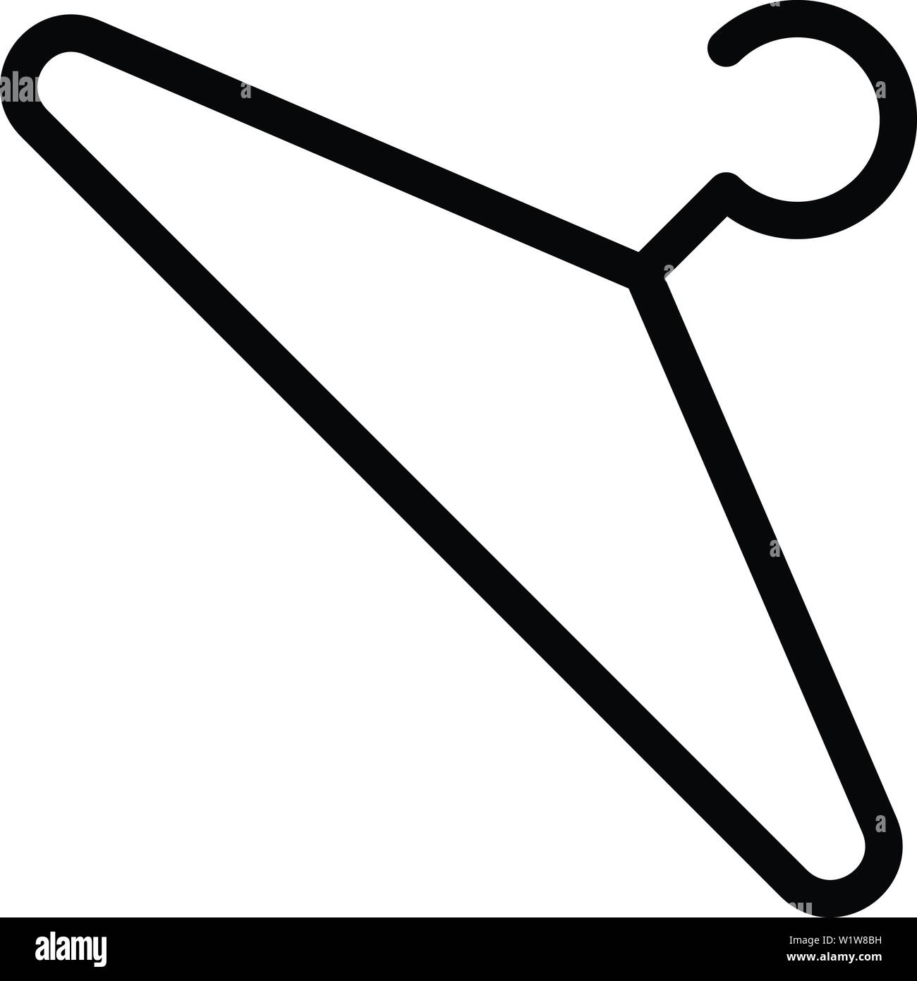 Clothes hanger icon, outline style Stock Vector Image & Art - Alamy