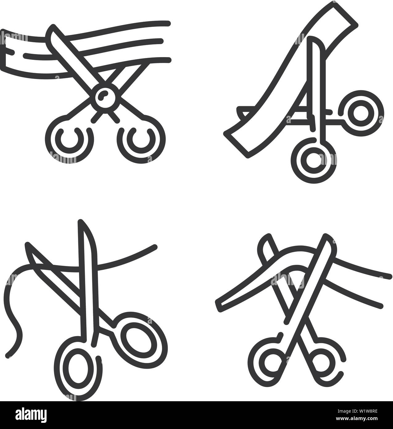 Launch event icons set, outline style Stock Vector Image & Art - Alamy