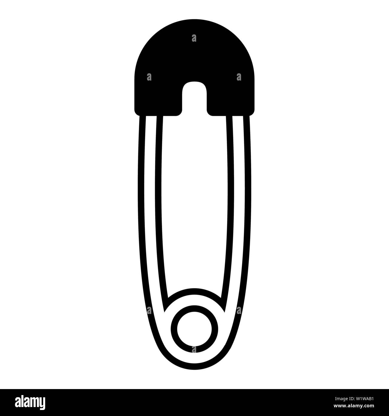 baby pin icon on white background Stock Vector Image & Art - Alamy