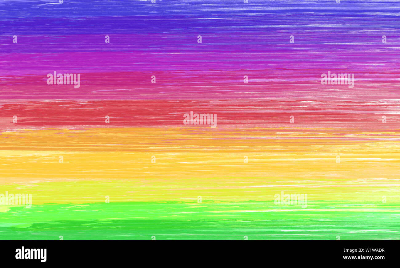 Colorful rainbow background. Brushes paint Stock Photo - Alamy