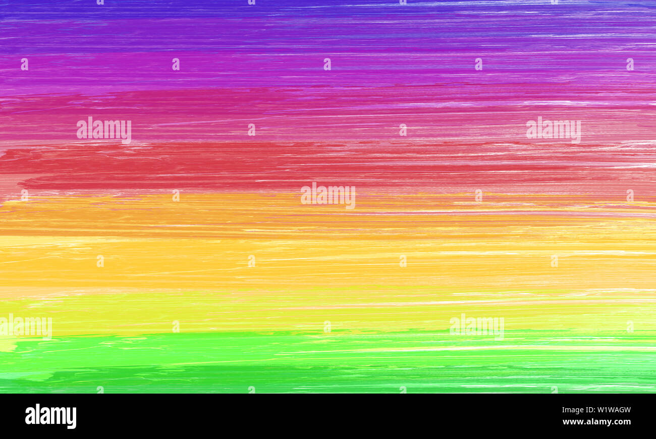 Colorful rainbow background. Brushes paint Stock Photo - Alamy