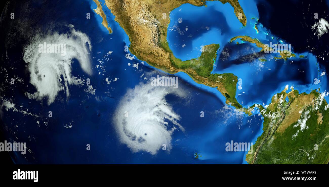 Extremely detailed and realistic high resolution 3d image of Hurricane ...