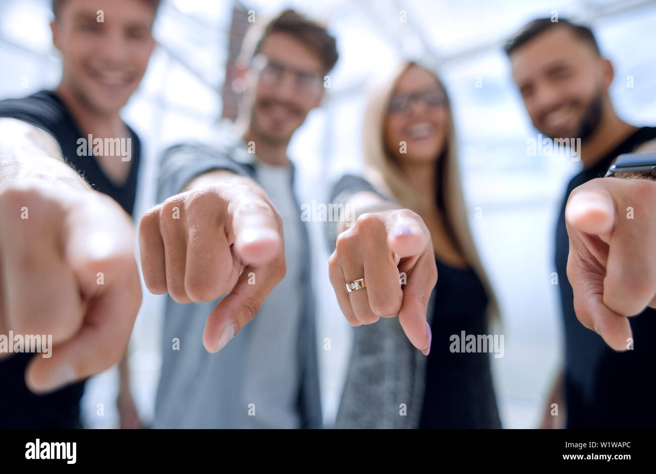 Handsome peoples pointing his finger to you Stock Photo - Alamy