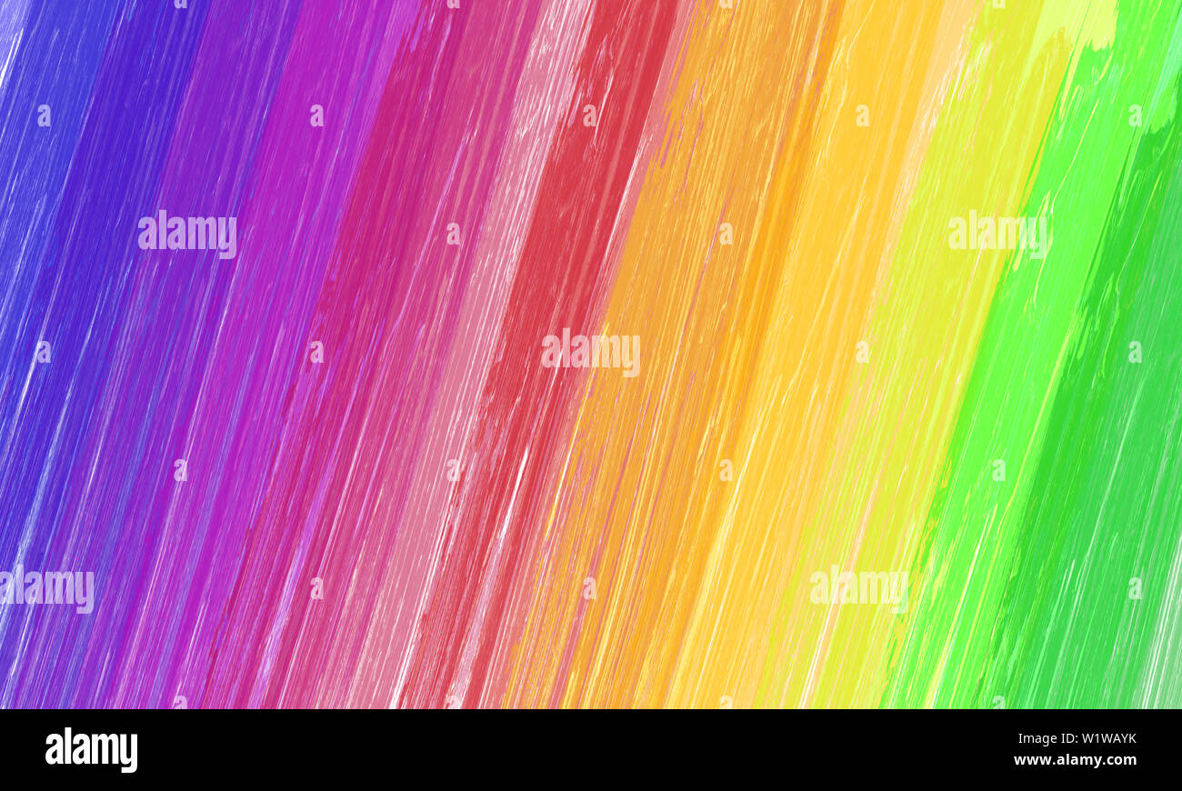 Colorful rainbow background. Brushes paint Stock Photo - Alamy