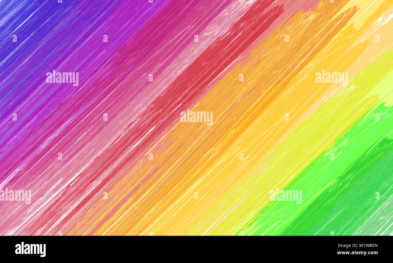 Colorful rainbow background. Brushes paint Stock Photo - Alamy