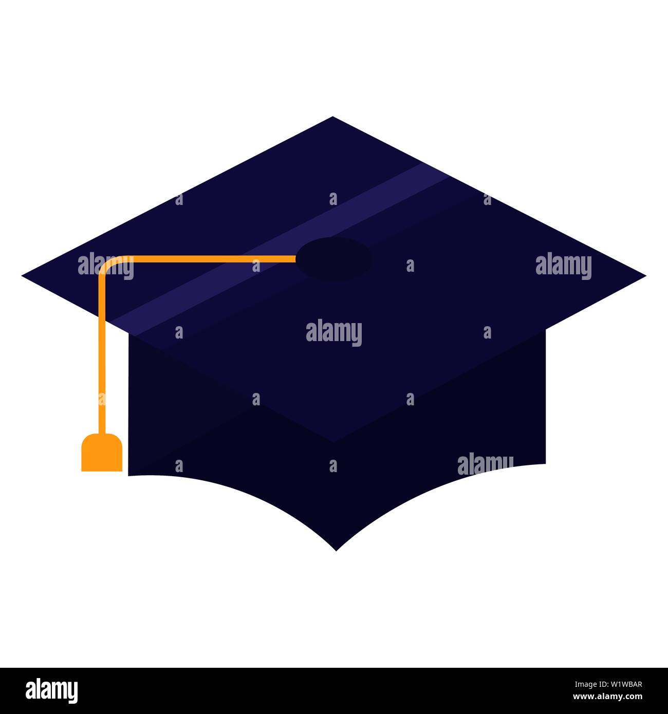 graduation hat school on white background Stock Vector Image & Art - Alamy