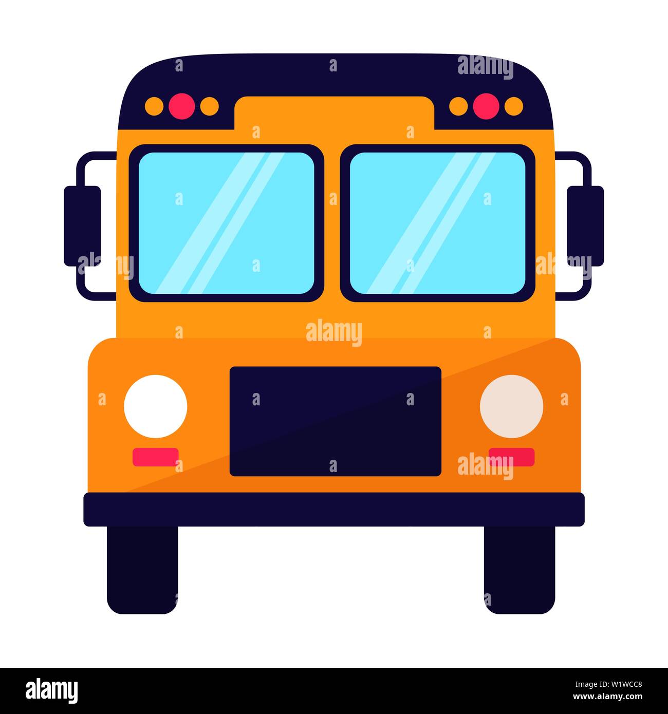 Kids school bus window Stock Vector Images - Alamy