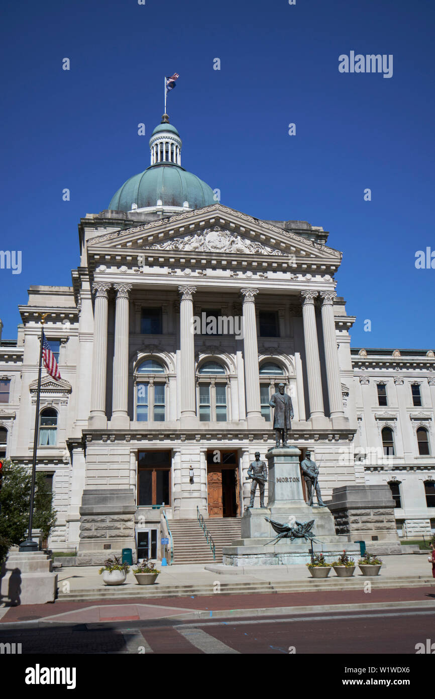 Indiana statehouse state capitol building Indianapolis Indiana USA ...