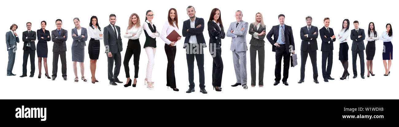 in full growth.professional business team isolated on white Stock Photo ...