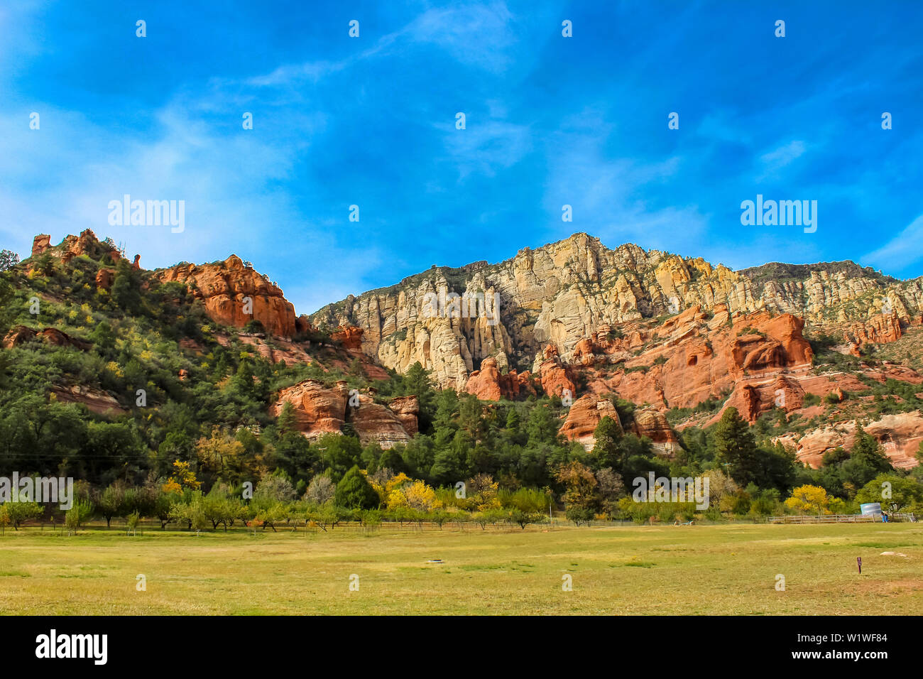 Red Rock Mountains in Slide Rock State Park outside Sedona Arizona ...