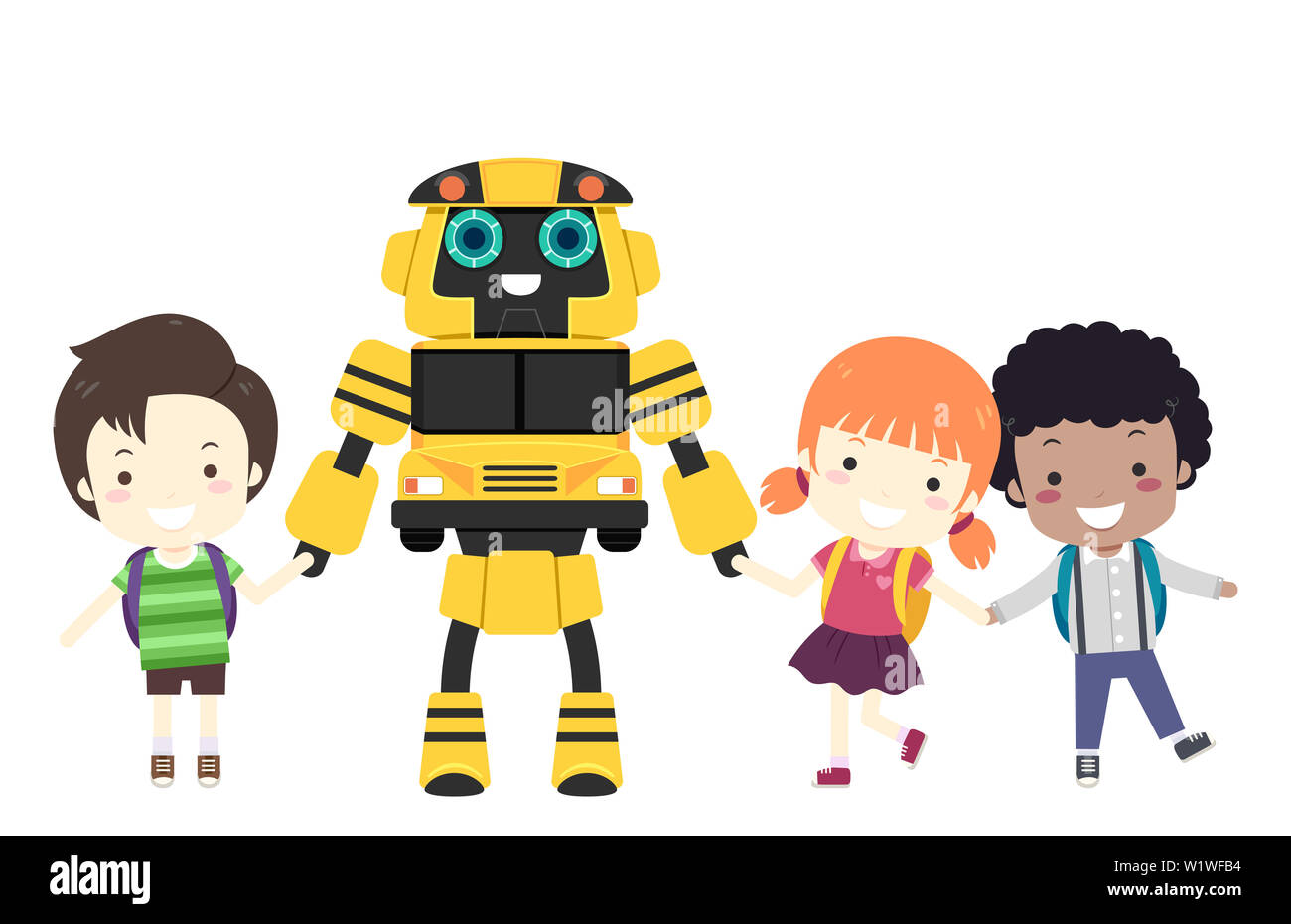 Robot school child Cut Out Stock Images & Pictures - Alamy