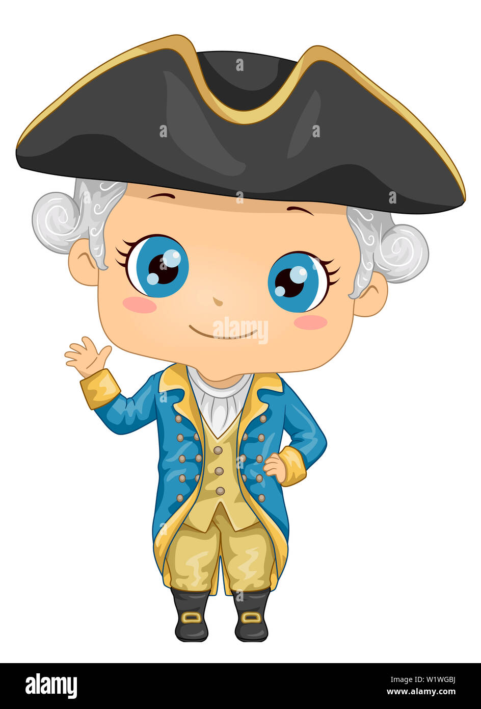 George Washington Waving