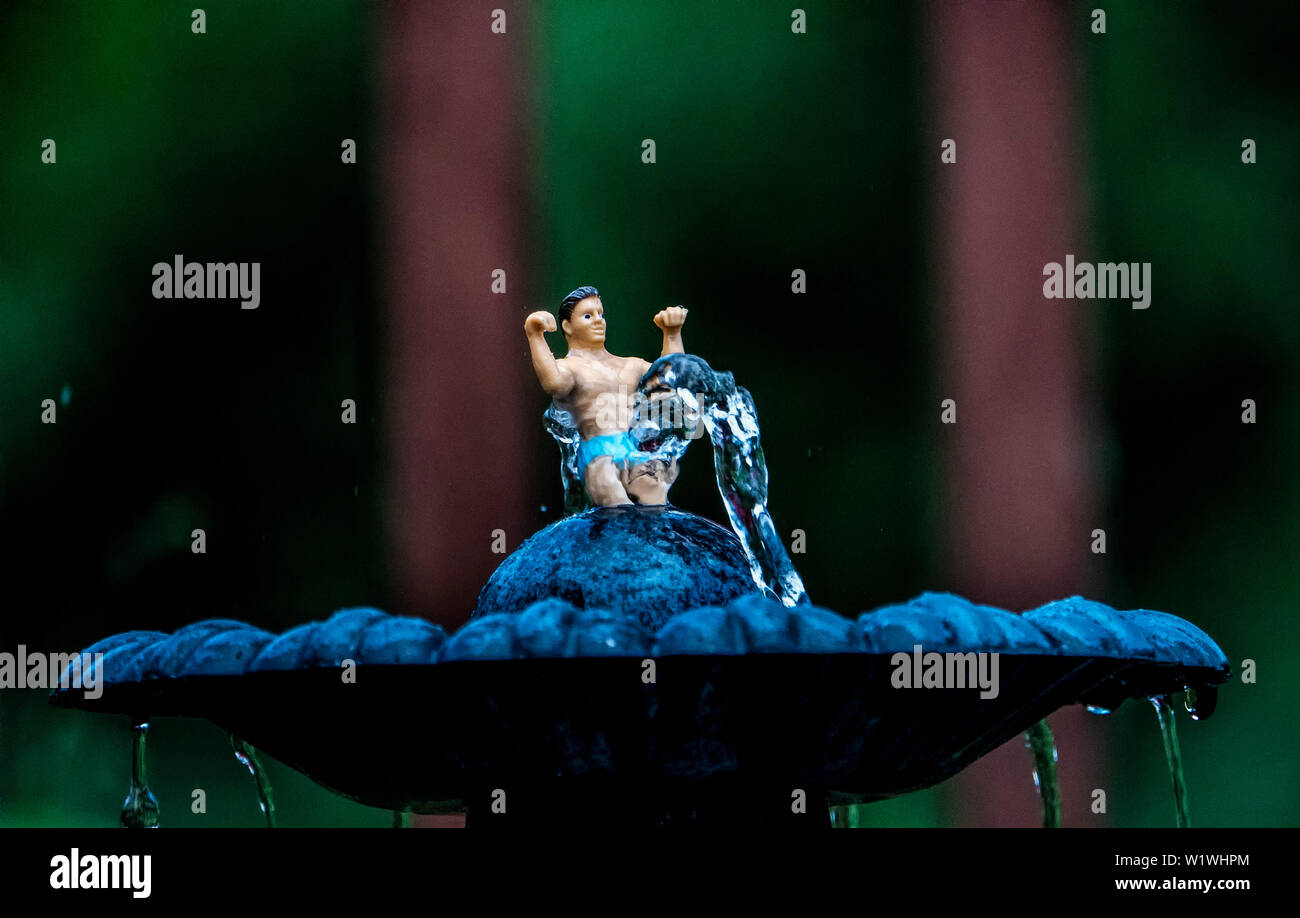 Spurting man hi-res stock photography and images - Alamy