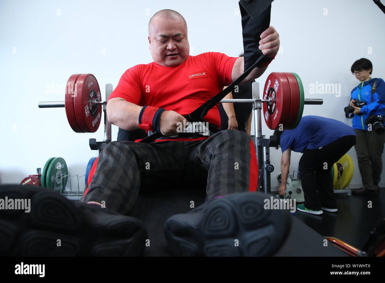 Tokyo, Japan. 3rd July, 2019. Makoto Majima (JPN) Para Powerlifting ...