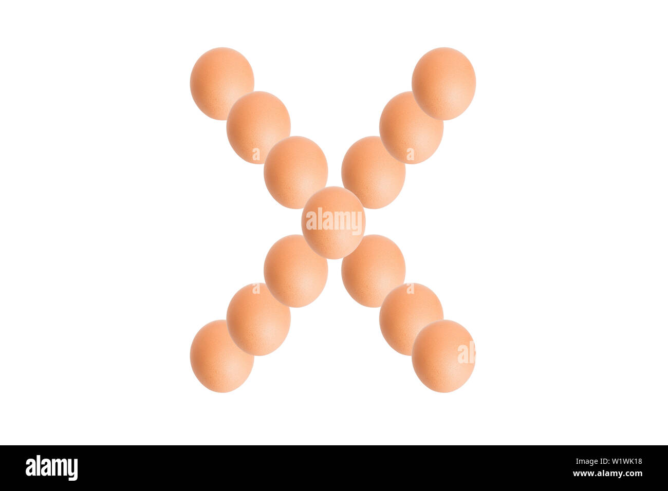 X,Egg alphabet uppercase on white background Stock Photo - Alamy
