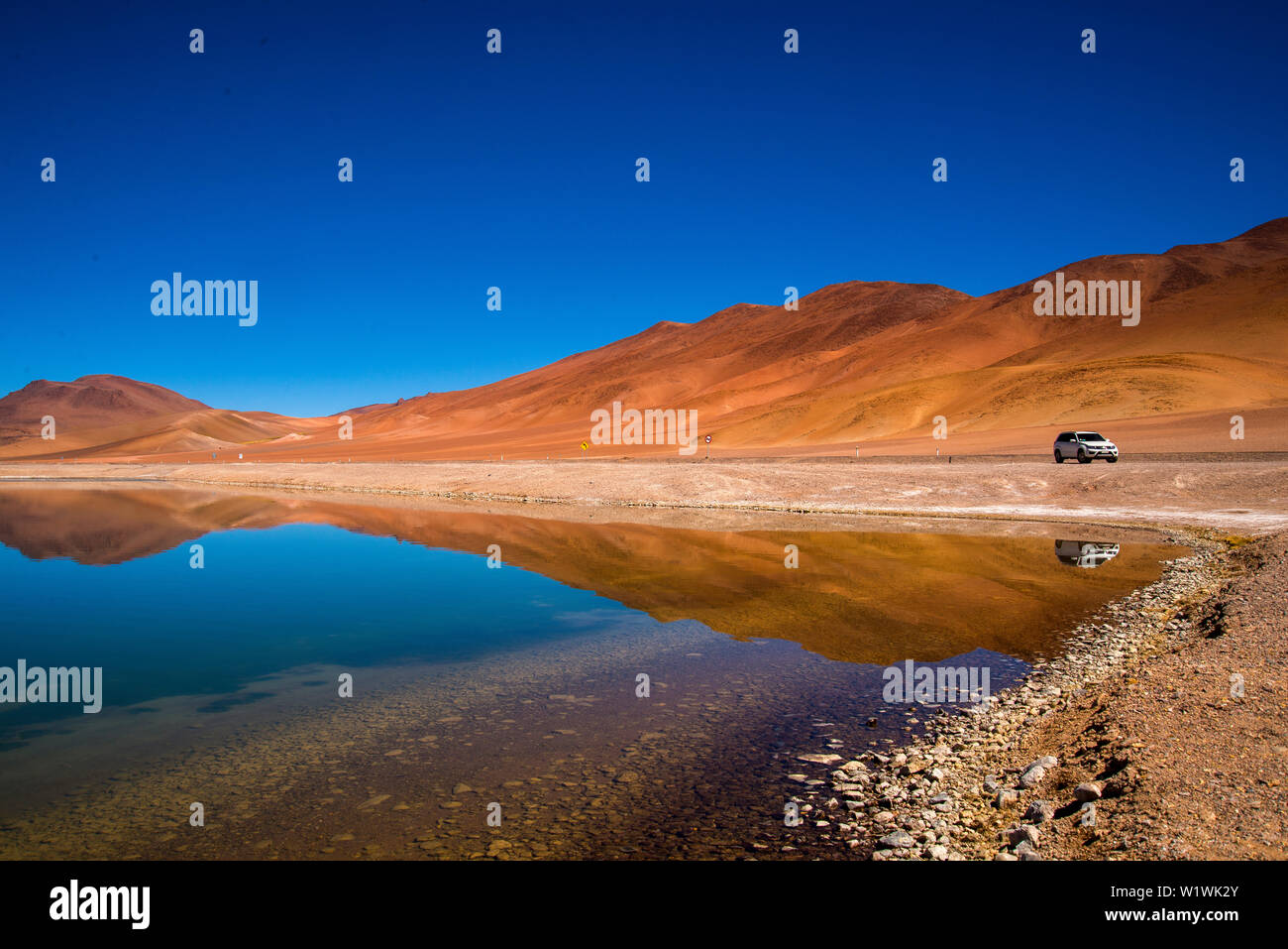 Beautiful Lagoon at Atacama Desert, Chile Stock Photo - Alamy