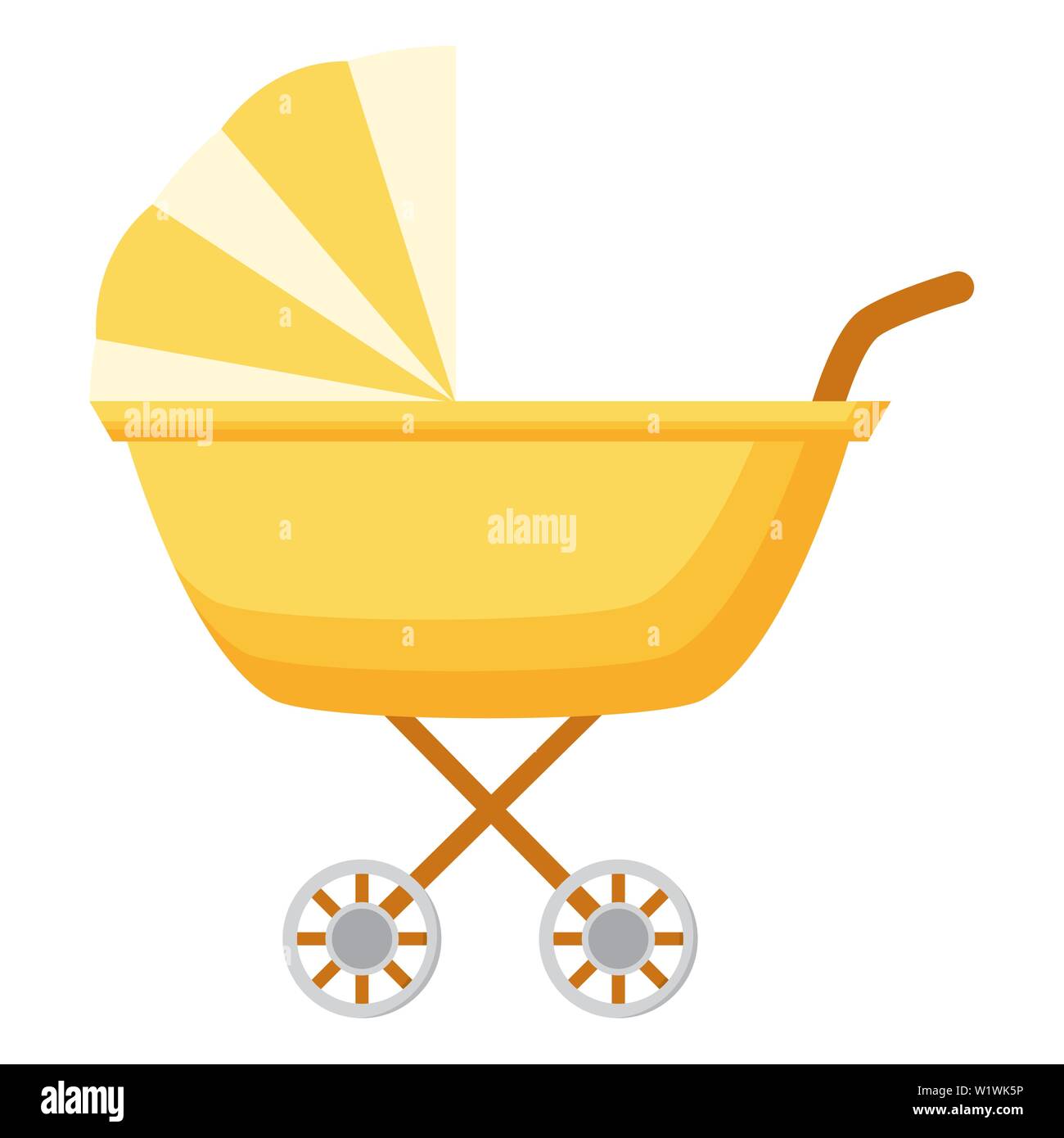 baby pram on white background Stock Vector Image & Art - Alamy