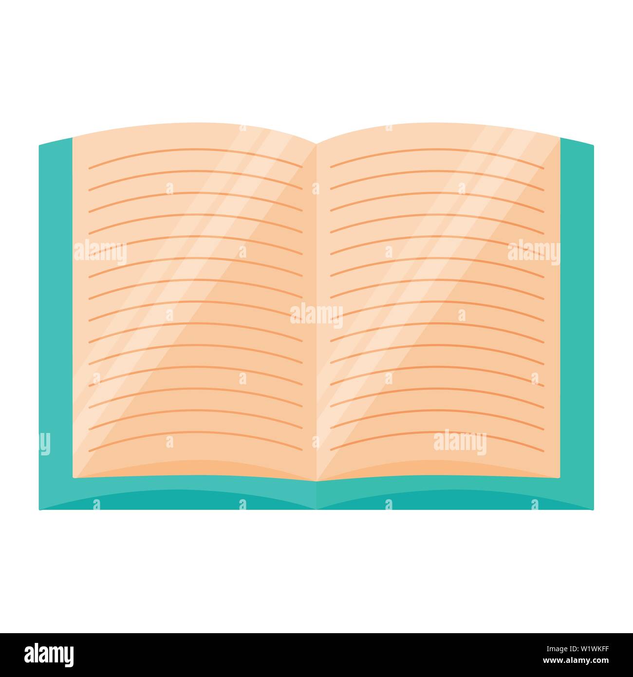 open book school on white background Stock Vector Image & Art - Alamy