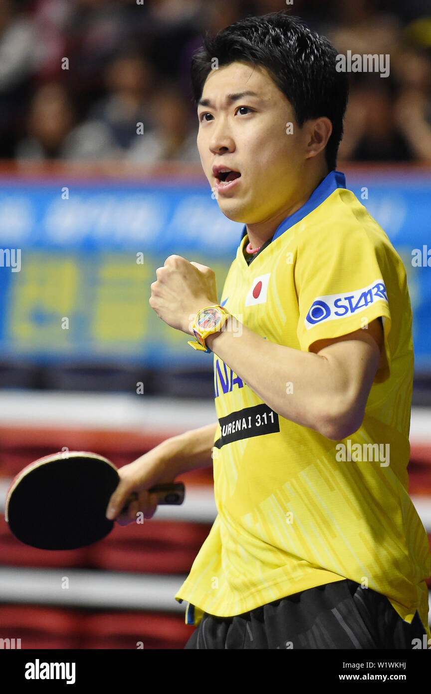 Busan, South Korea. 3rd July, 2019. Takuya Jin (JPN) Table Tennis : The 2019 ITTF World Tour ...
