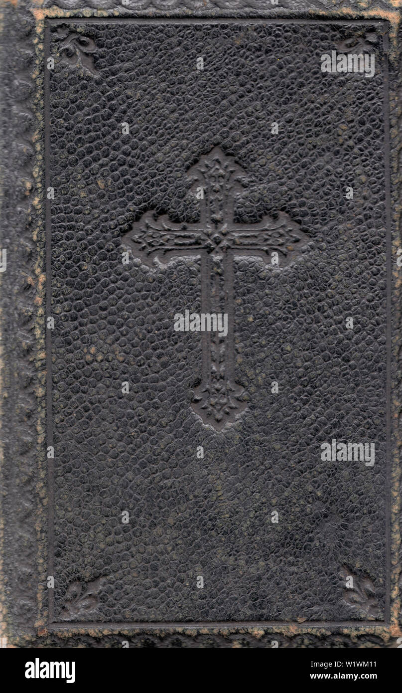 old leather bible book cover Stock Photo - Alamy