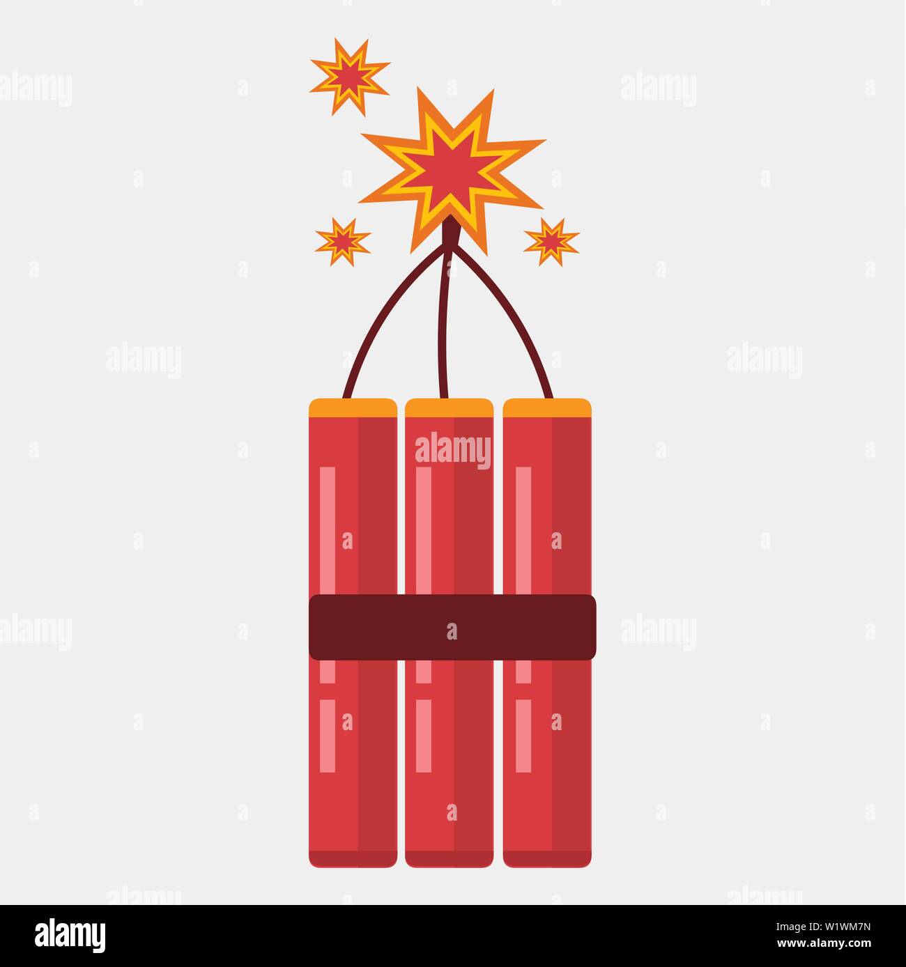 red dynamite bomb symbol vector illustration Stock Vector Image & Art ...