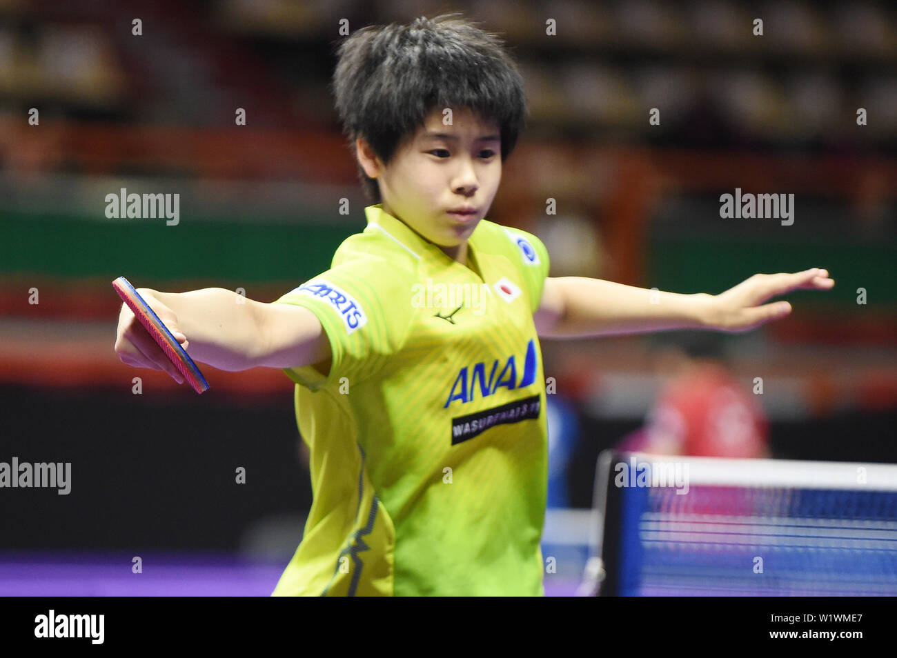 Busan, South Korea. 3rd July, 2019. Honami Nakamori (JPN) Table Tennis ...