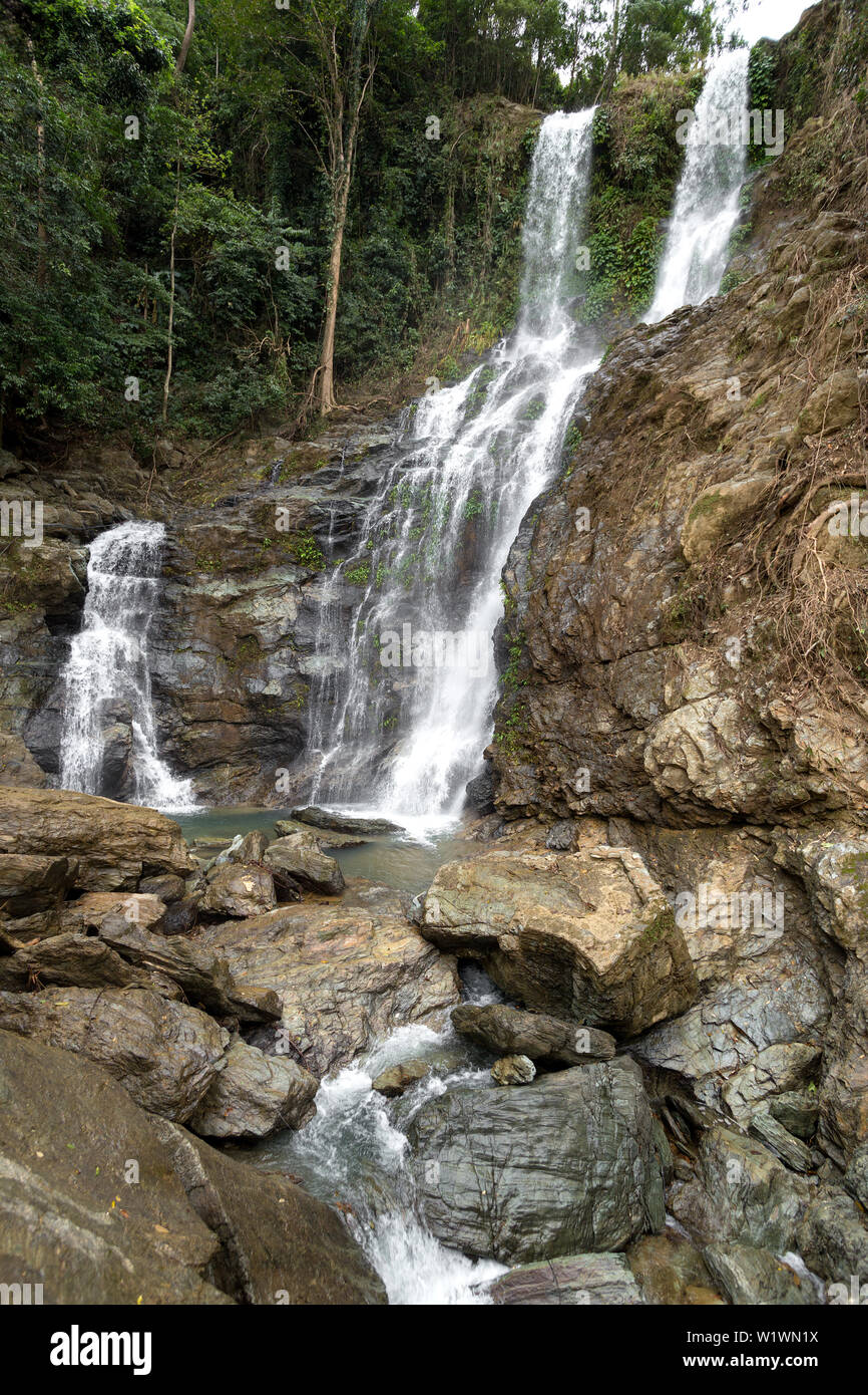 Tamaraw falls, Puerto Galera, Mindoro island, Philippines Stock Photo ...