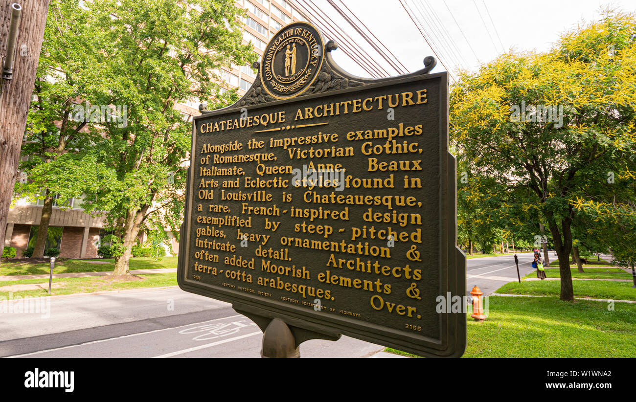 Chateauesque architecture in old louisville hi-res stock photography ...
