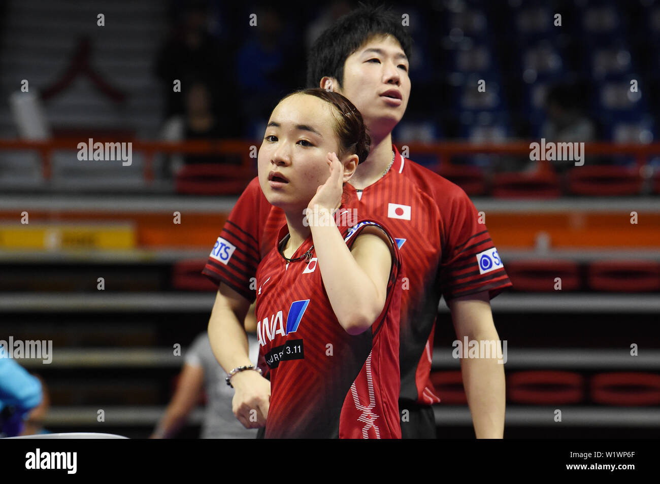 Busan, South Korea. 4th July, 2019. Jun Mizutani (JPN), Mima Ito (JPN) Table Tennis : The 2019 ...