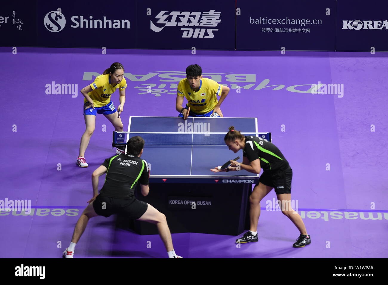 Busan, South Korea. 4th July, 2019. Maharu Yoshimura (JPN), Kasumi ...