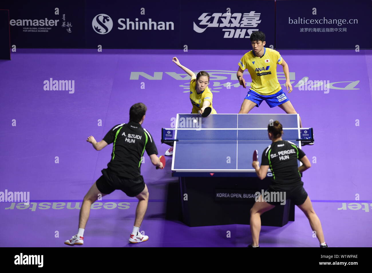 Busan, South Korea. 4th July, 2019. Maharu Yoshimura (JPN), Kasumi ...