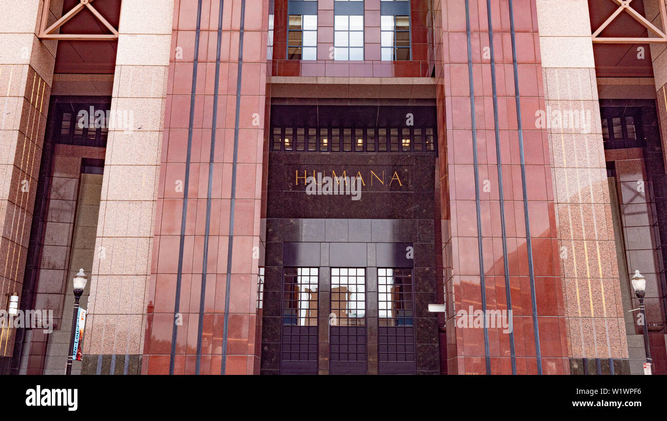 Humana Tower in Louisville - LOUISVILLE. USA - JUNE 14, 2019 Stock ...