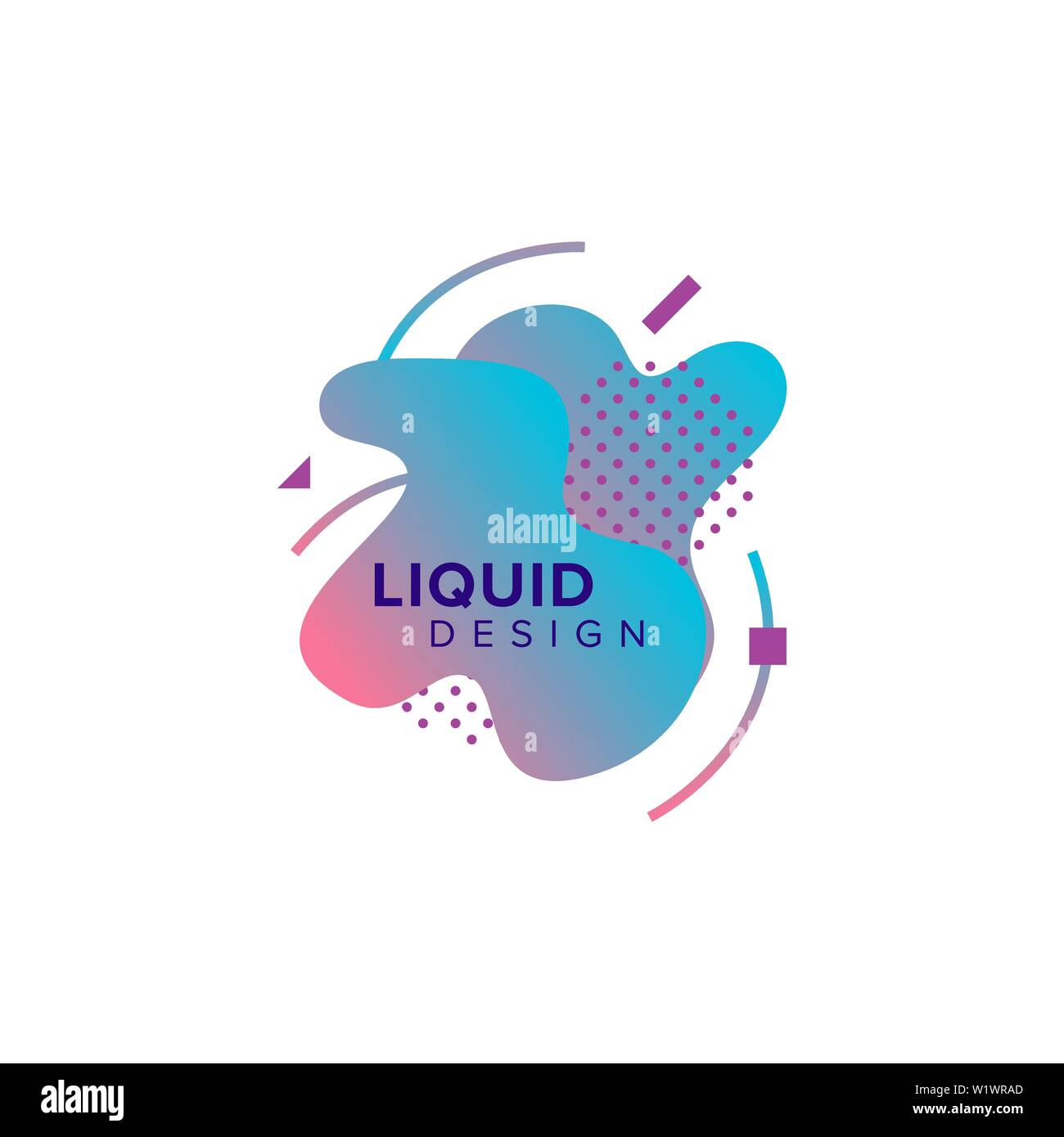 Color abstract liquid shape, fluid color overlap gradient background ...