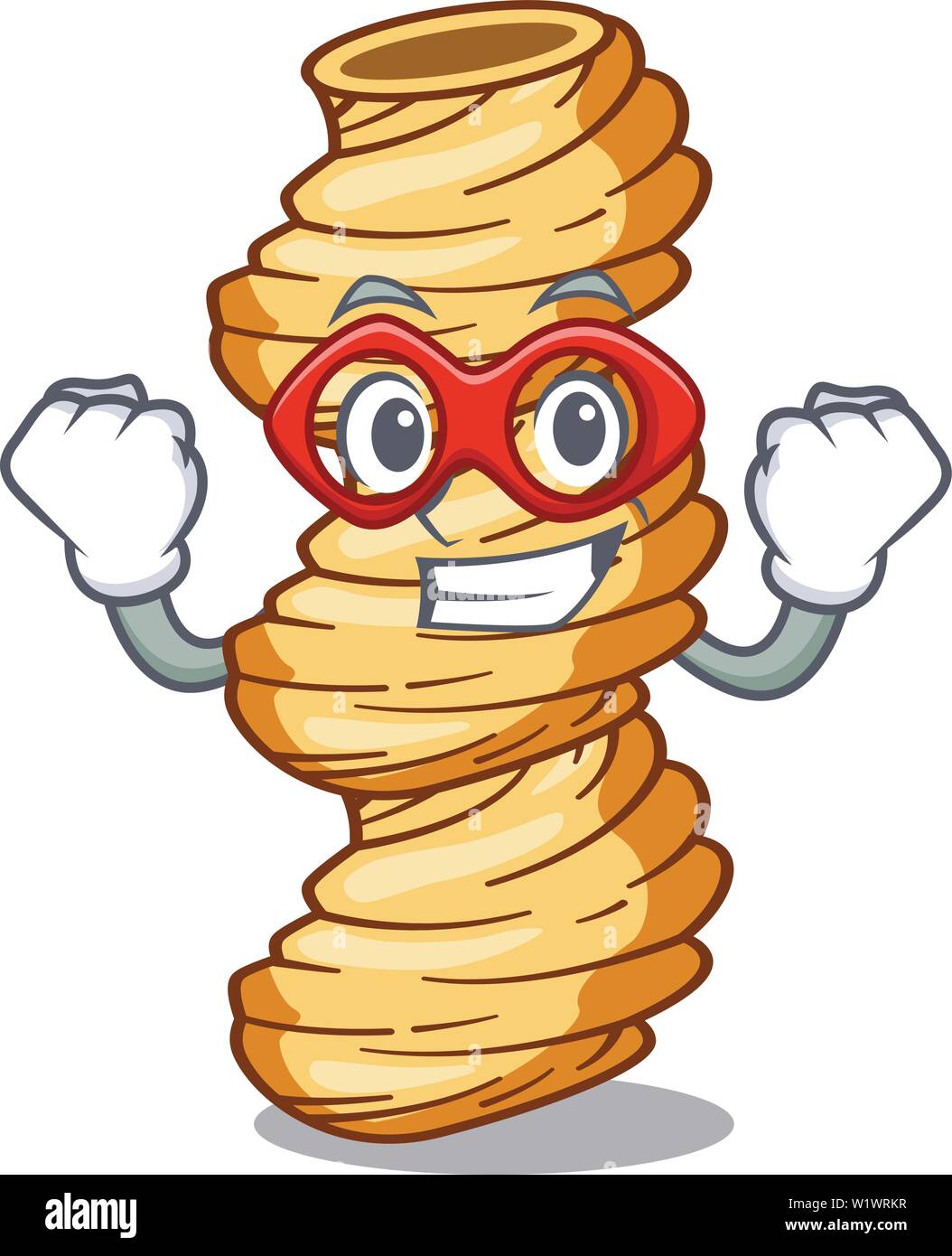 Super hero cellentani pasta served in cartoon plates Stock Vector Image ...