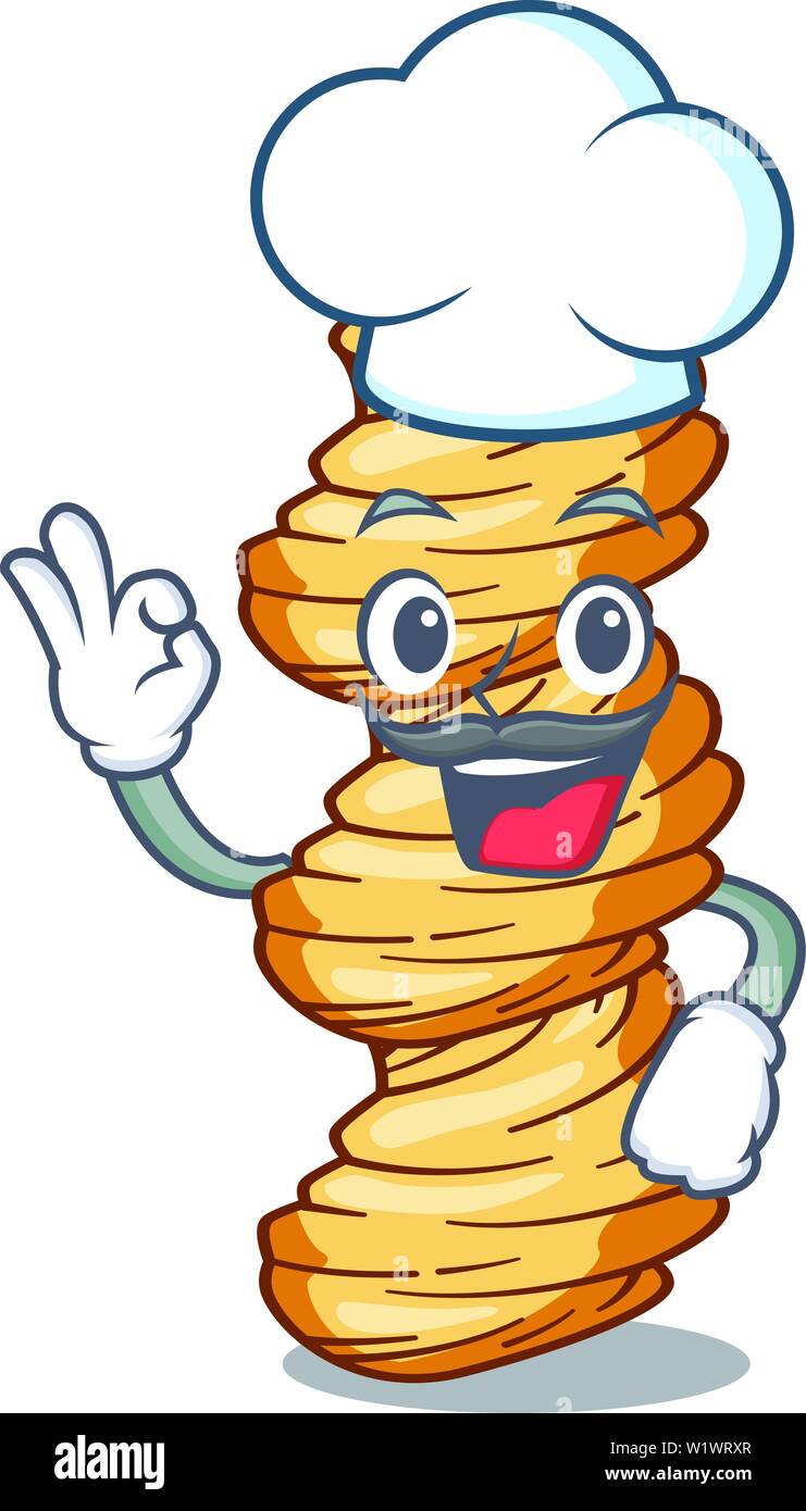 Chef cellentani pasta served in cartoon plates Stock Vector Image & Art ...