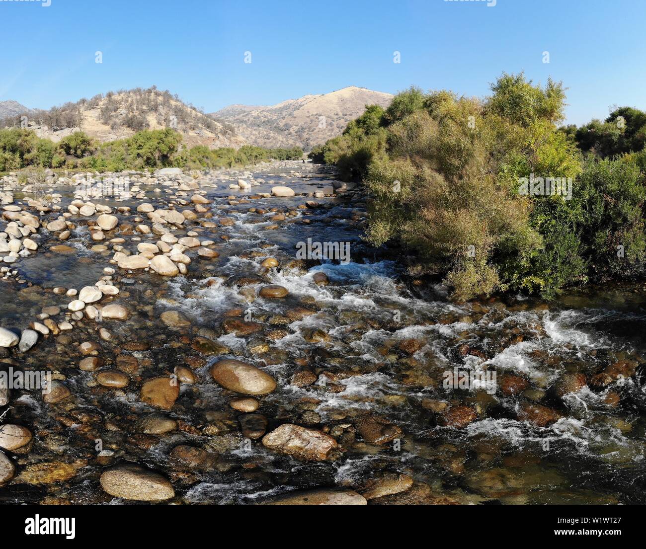 A river with pebbles from a low angle Stock Photo - Alamy