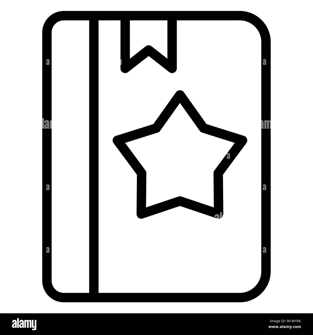 Bookmark Icon, Vector Illustration,User Interface Outline Stock Photo ...