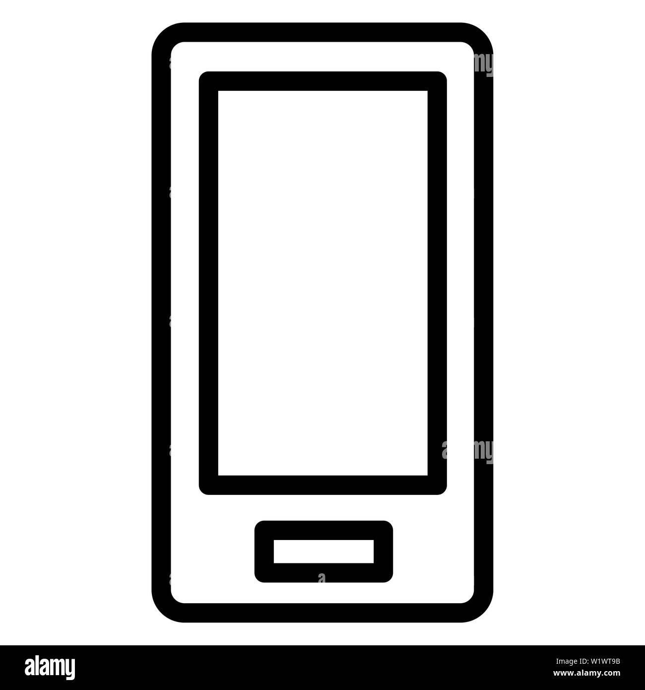 Phone user icon outline Cut Out Stock Images & Pictures - Alamy