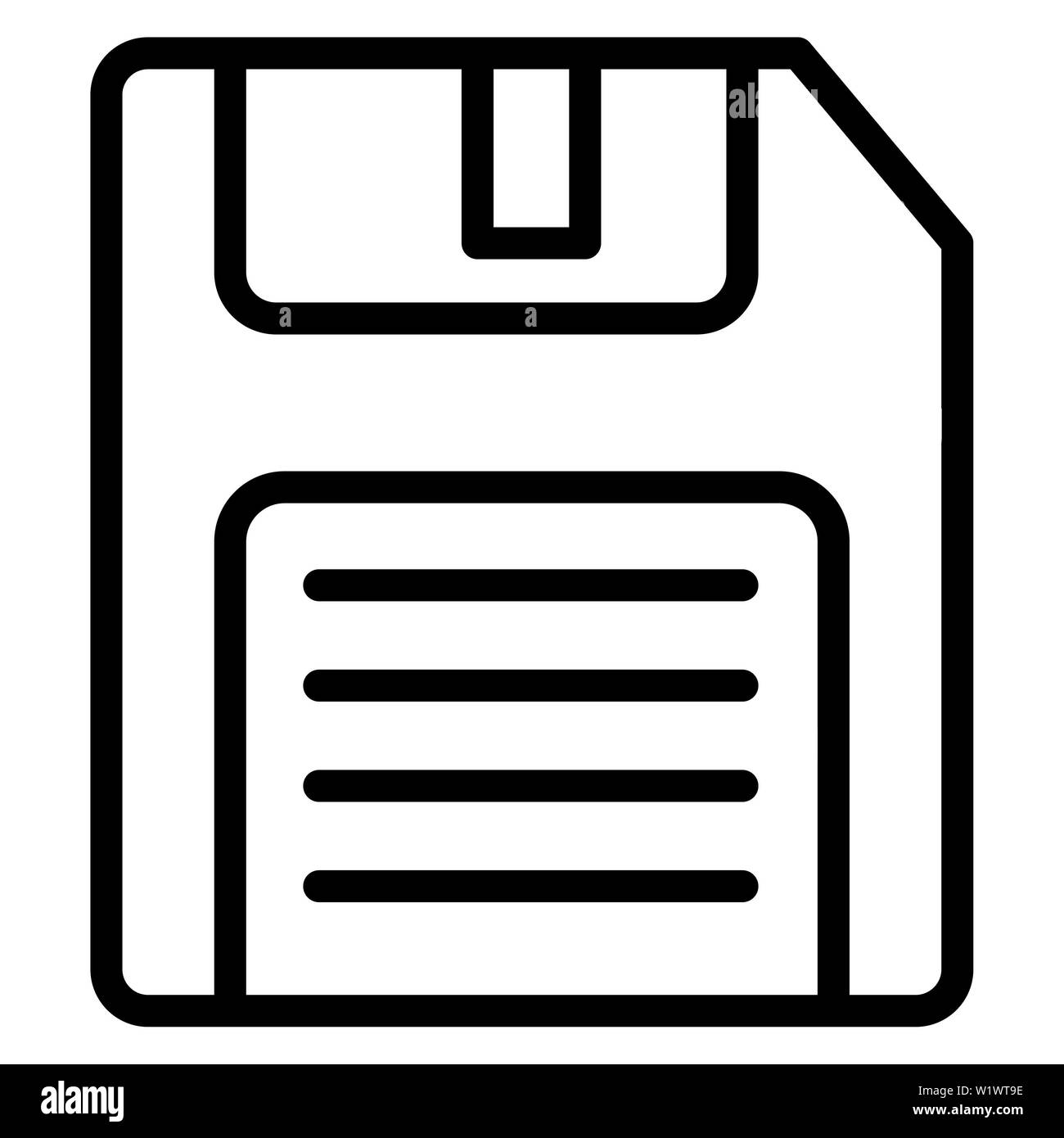 Save Icon, Vector Illustration,User Interface Outline Stock Photo - Alamy