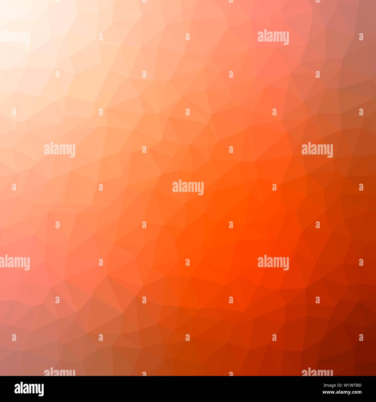 Red and orange crystal polygon background. Low poly mosaic banner. Geometric rumpled triangular ...