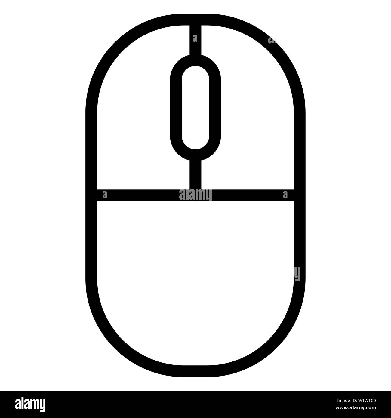 Mouse Icon, Vector Illustration,User Interface Outline Stock Photo - Alamy