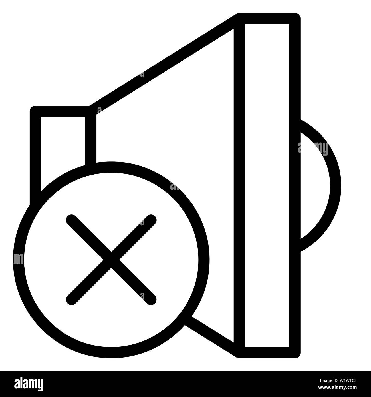 Phone mute icon hi-res stock photography and images - Alamy