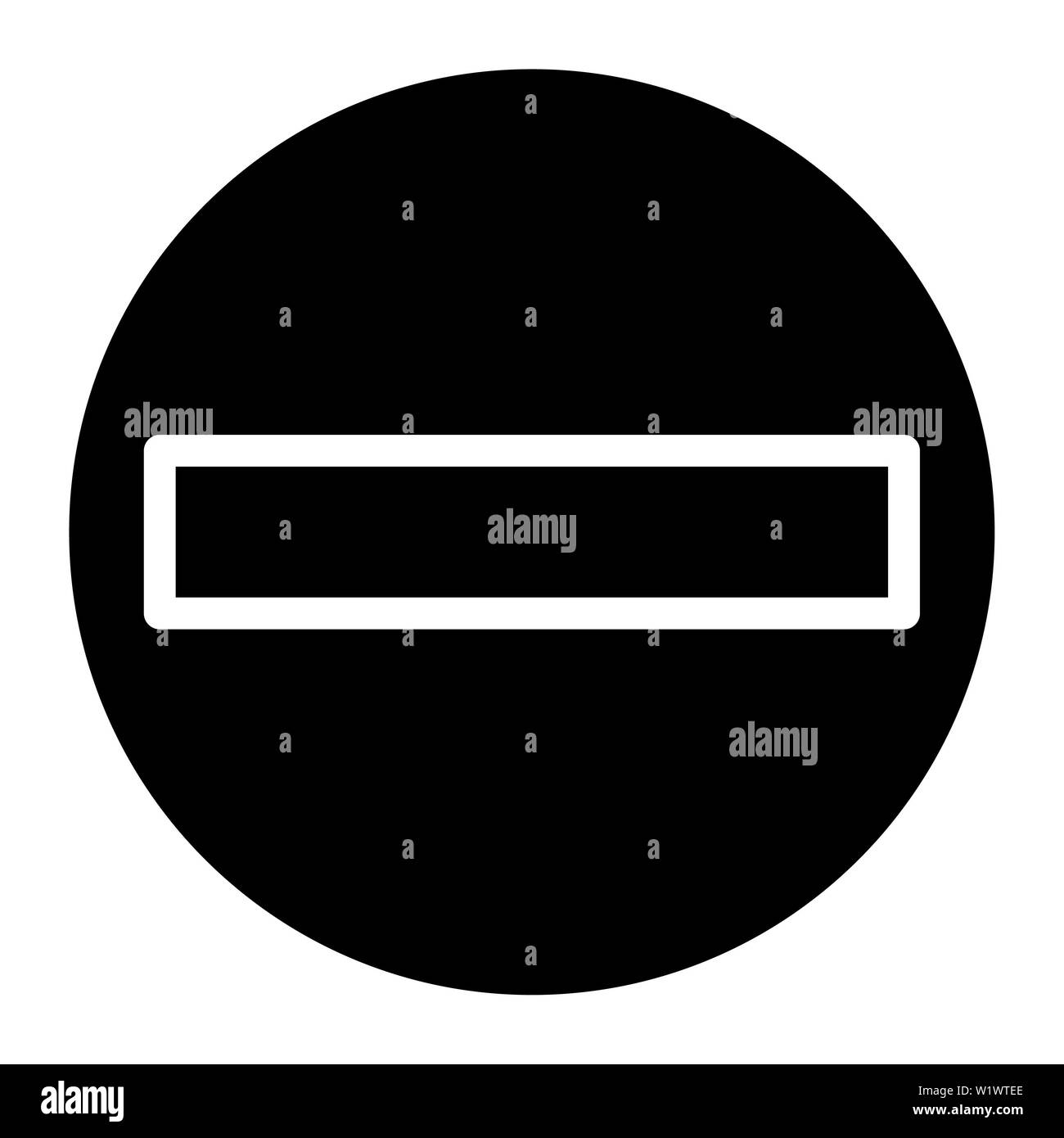 Block Icon, Vector Illustration,User Interface Glyph Stock Photo - Alamy