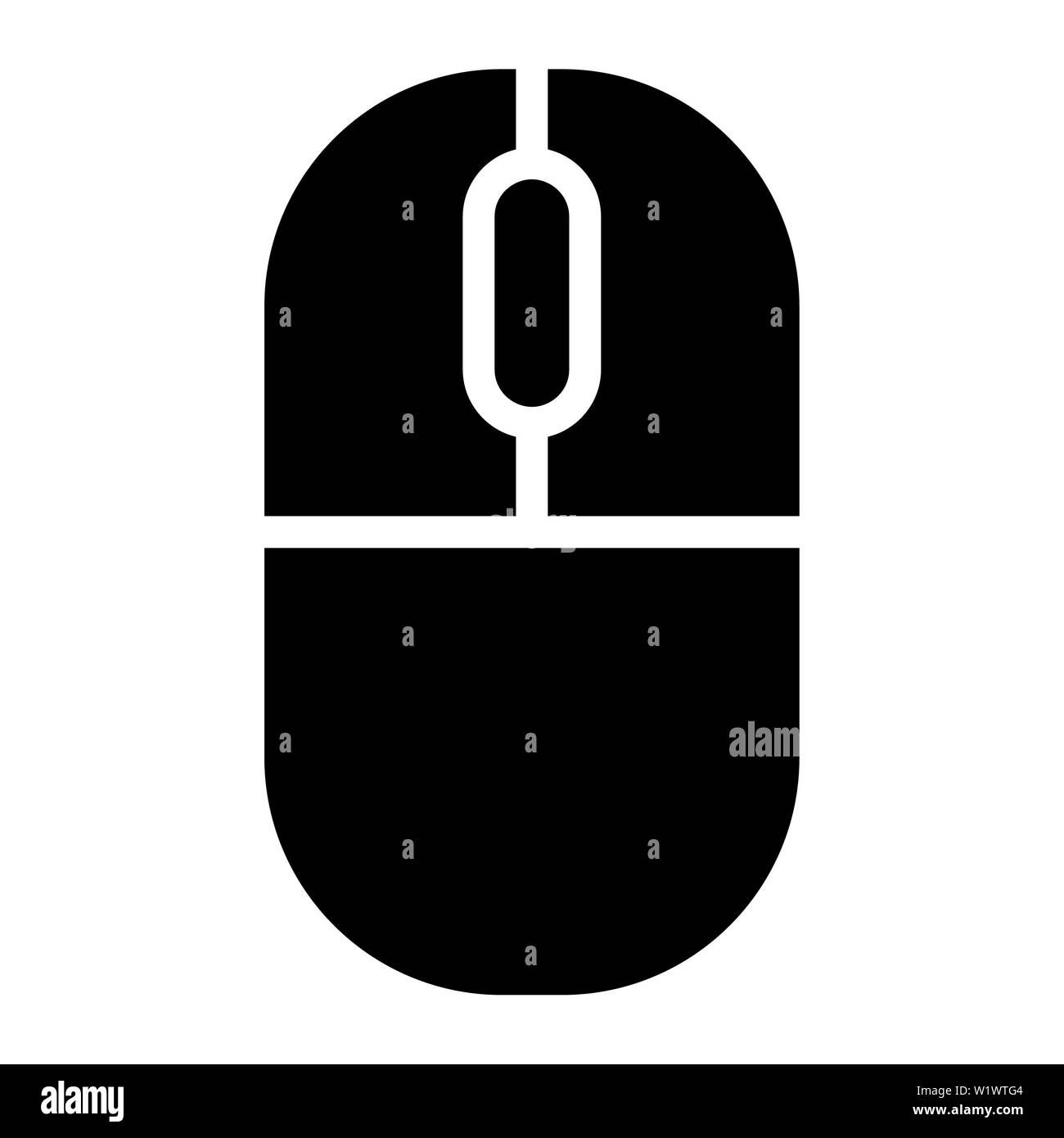 Mouse Icon, Vector Illustration,User Interface Glyph Stock Photo - Alamy