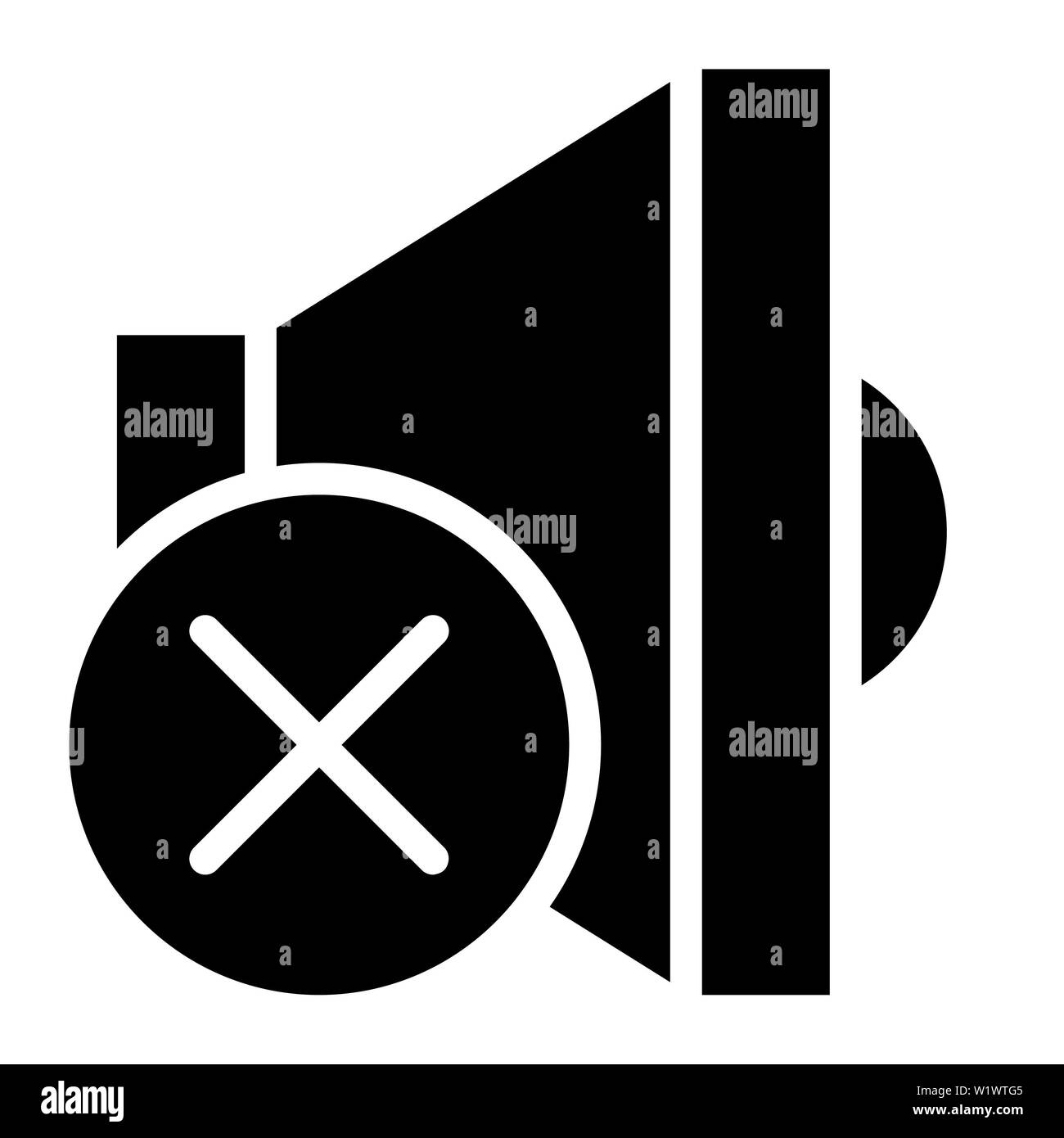 Phone mute icon hi-res stock photography and images - Alamy