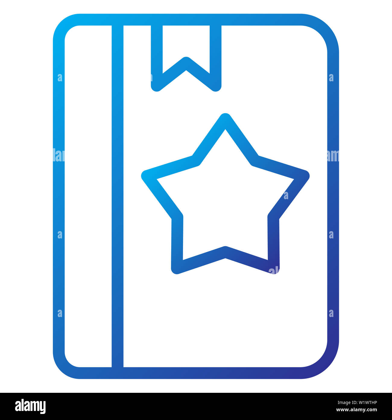 Bookmark Icon, Vector Illustration,User Interface Colour Outline Stock ...